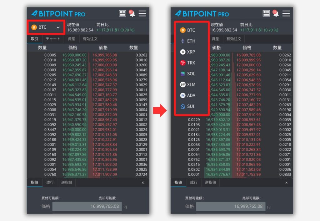 BITPOINT PRO（取引所）の取扱い銘柄と使い方を徹底解説！ | CryptoFun（クリファン）